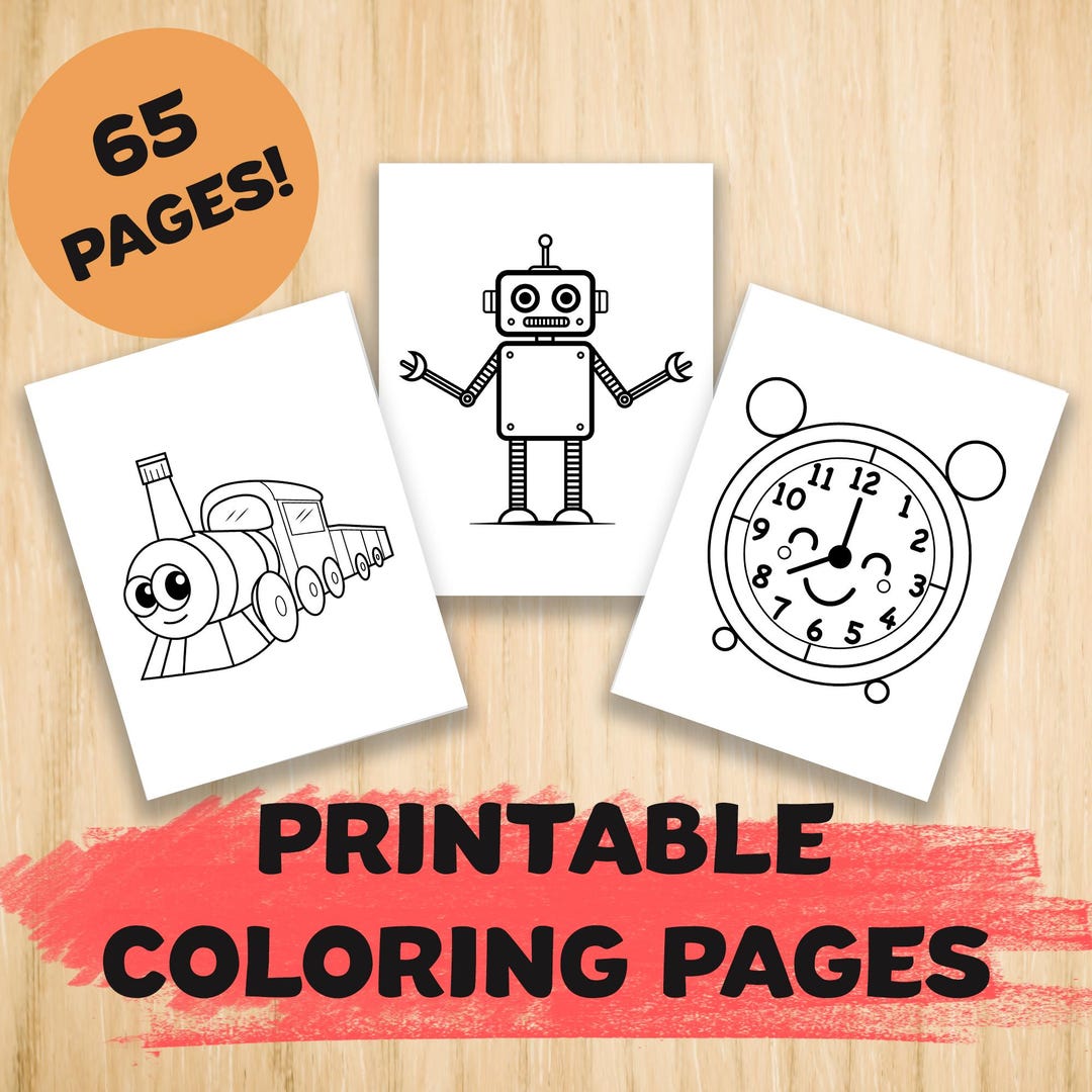 Printable Coloring Pages for Preschoolers, Kindergarten, Homeschool ...