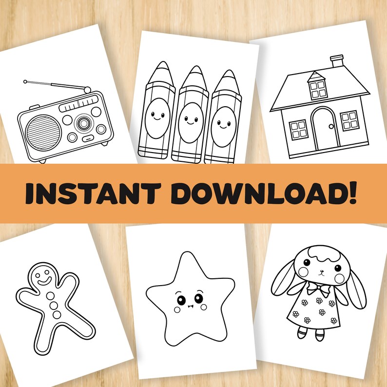 Printable Coloring Pages for Preschoolers, Kindergarten, Homeschool ...