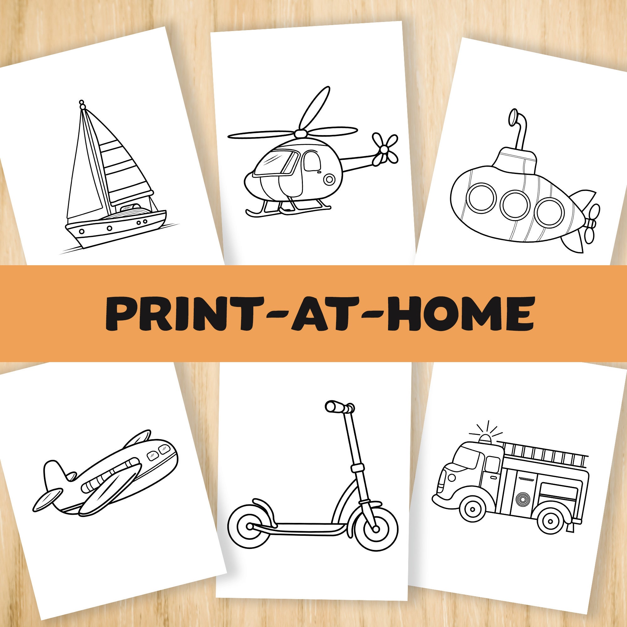Printable Coloring Pages for Preschoolers, Kindergarten, Homeschool ...