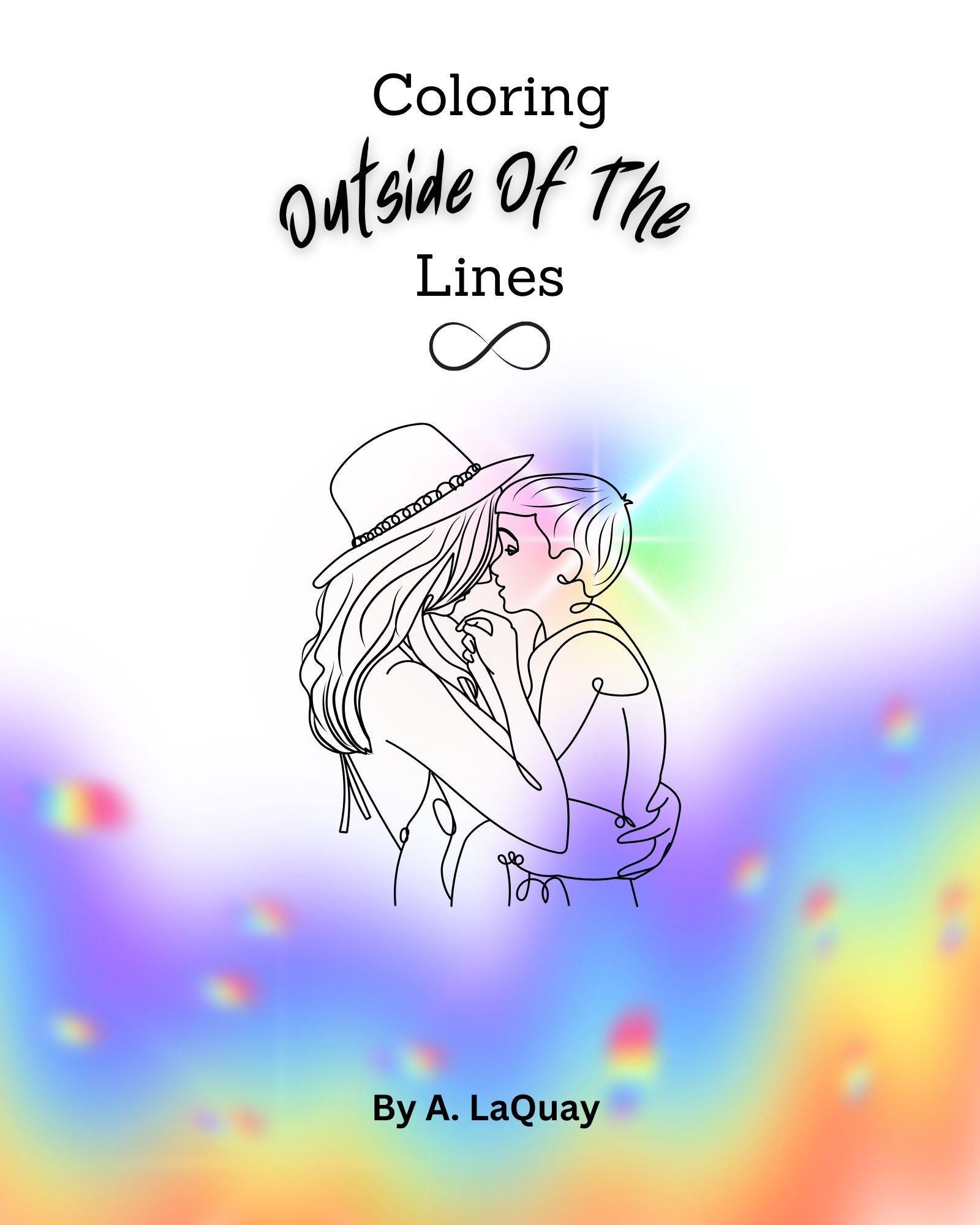 Pre-order: coloring Outside of the Lines Coloring Book - Etsy