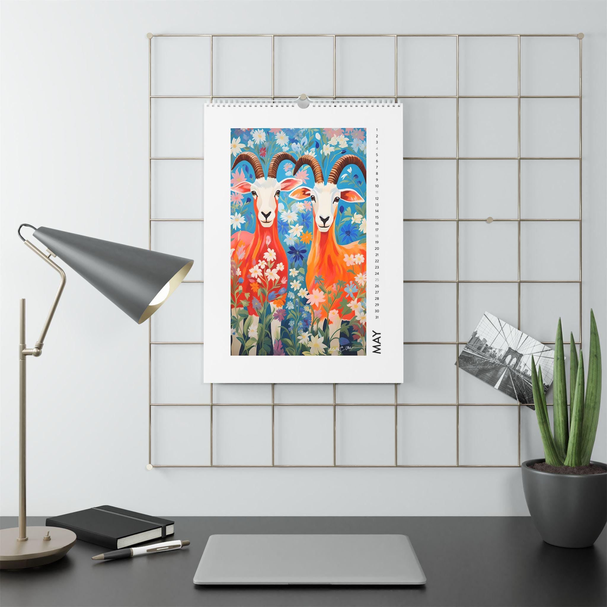 2025 FARM FRIENDS Wall Art Calendar - 1st Edition | Extra Large ...