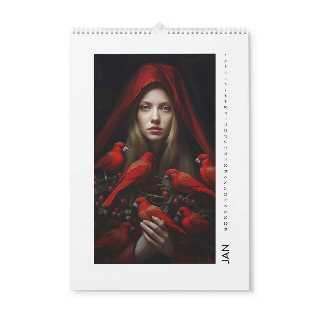 2025 WOODLAND GODDESS Wall Art Calendar | Large Framable Wall Art ...