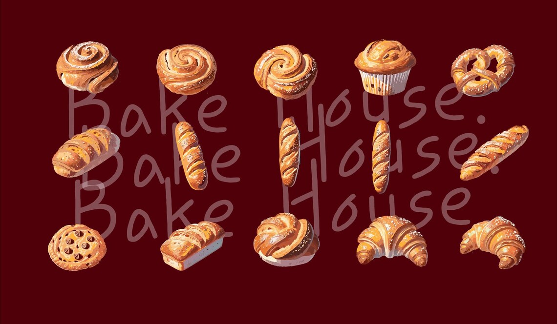 Bakery Illustrations & Posters Template Bakery Posters Bakery Clip Arts ...