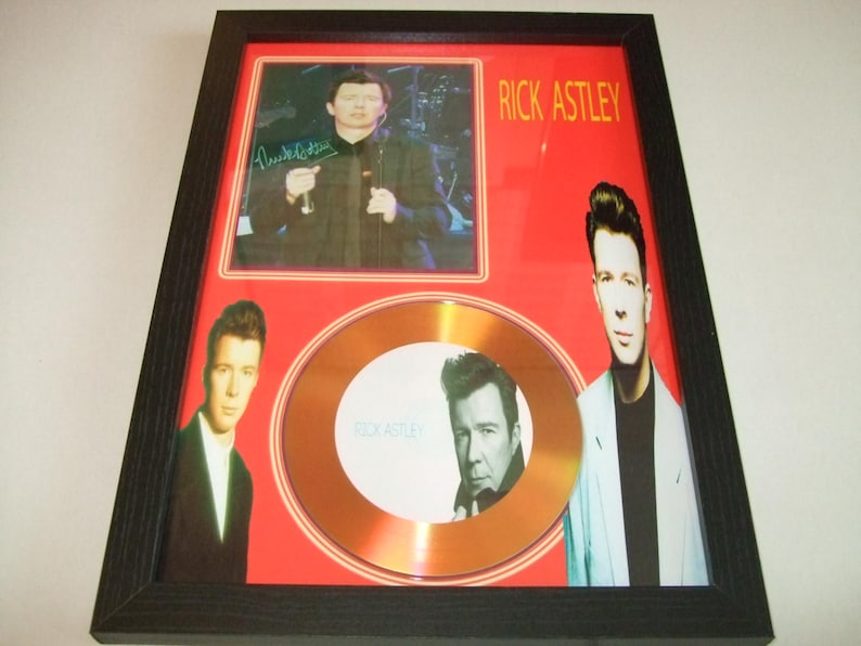 Rick Astley Signed Photo Mount - Etsy