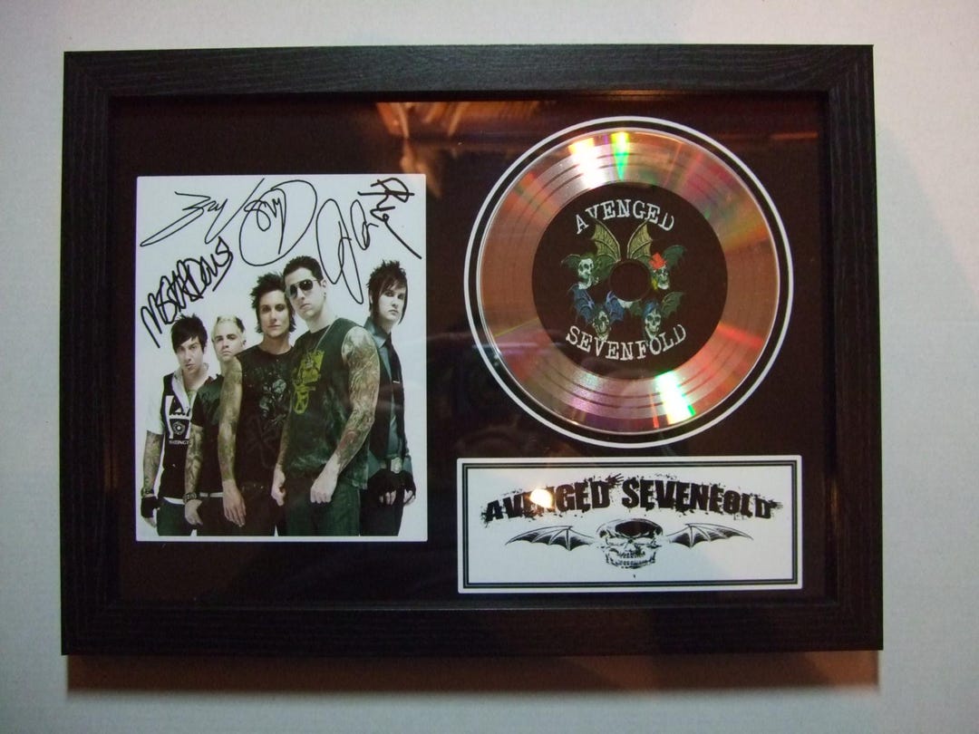 Avenged Sevenfold Signed Photo Mount - Etsy