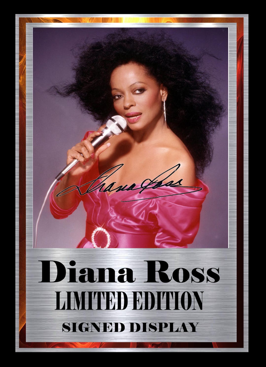 Diana Ross Signed Photo Mount - Etsy