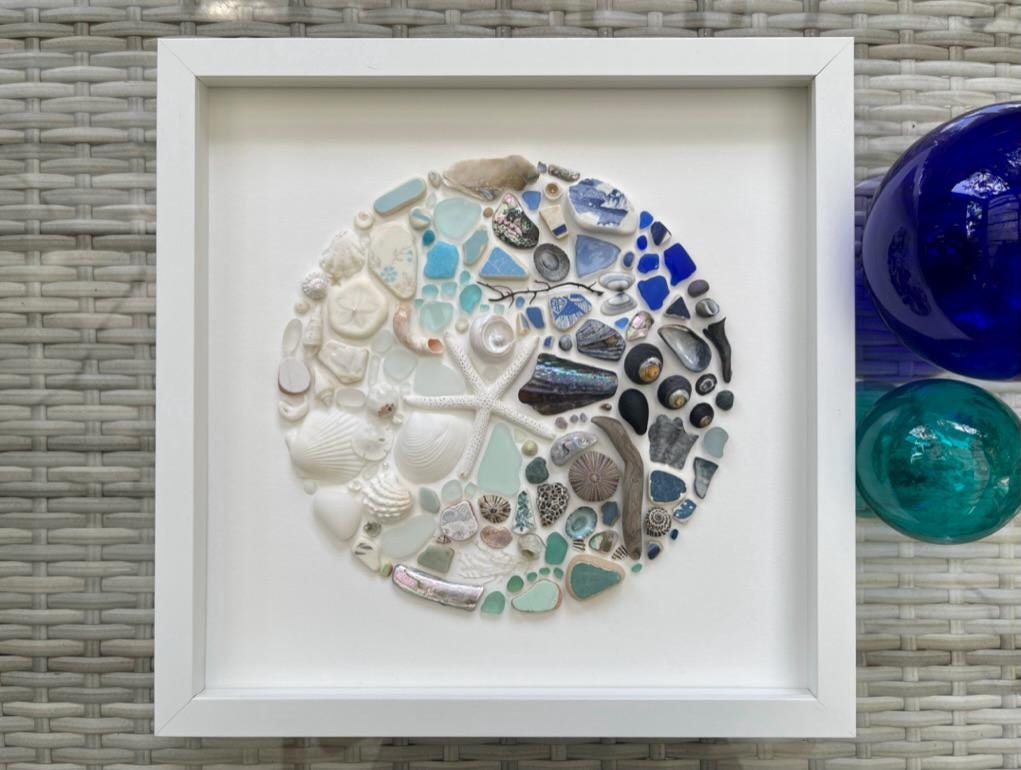 Sea Glass, Beach Glass, Sea Glass Art, Shell Art, Seashells, Beach ...