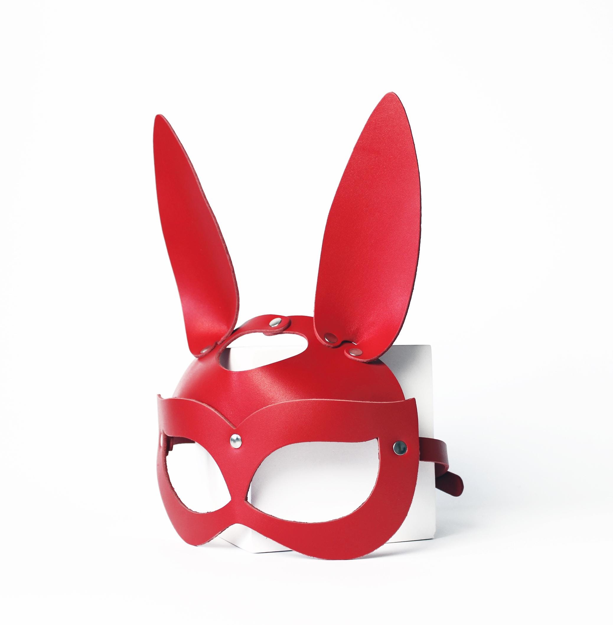 Leather Bunny Mask, Valentine Gift, Rabbit Mask, Masquerade Mask ...