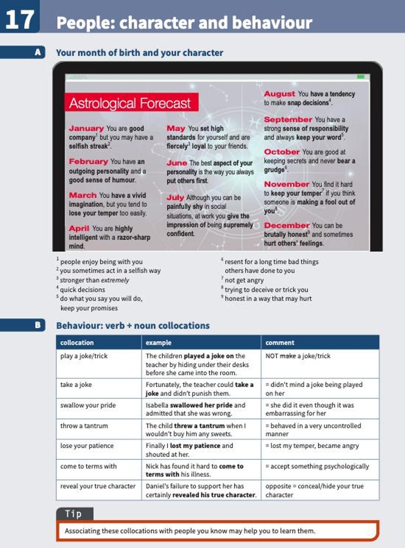 Collocations in Use for Intermediate Level, Pdf - Etsy