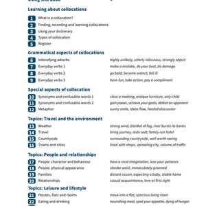 Collocations in Use for Intermediate Level, Pdf - Etsy