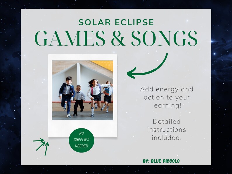 Solar Eclipse Activities Active Games and Action Songs for Girl Guides ...