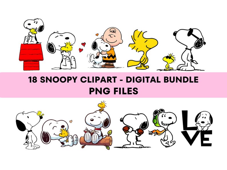 Snoopy PNG, Snoopy Clipart, Snoopy Sublimation, Clipart PNG, Digital ...