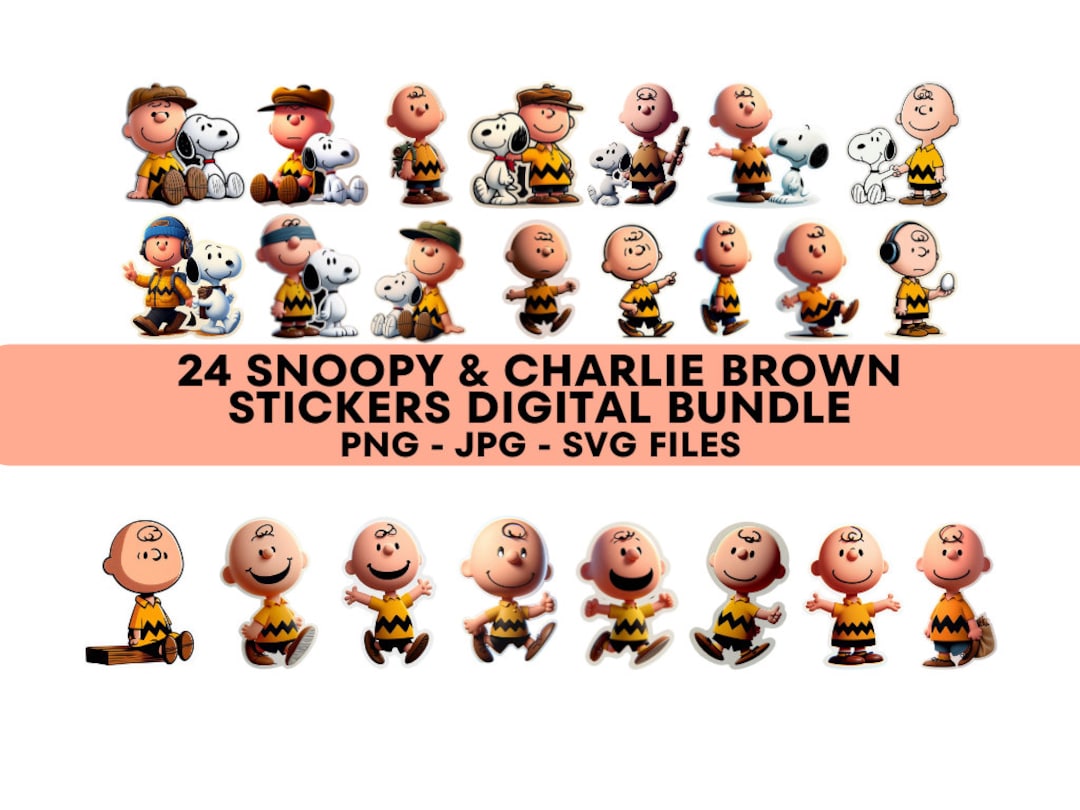 Snoopy Stickers, Snoopy Clipart, Snoopy Sublimation, Clipart PNG ...