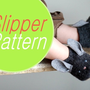 Bunny Slippers Sewing Pattern, Baby Sizes, Instant Download Tutorial ...