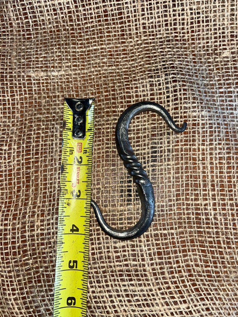 Hand Forged S Hook With Twisted Detail. - Etsy