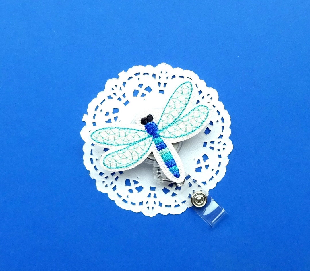 Dragonfly Badge Reel, Bug ID Badge Holder, Pediatric Badge, ID Badge ...