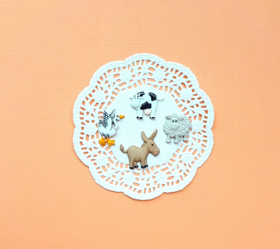 Farm Animals Mini Pin, Lanyard Pins, Badge Accessories, Cow Brooch ...