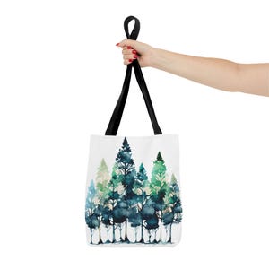 Watercolor Woods, Nature Tote Bag, Tote Bag for Nature, Woods Bag ...