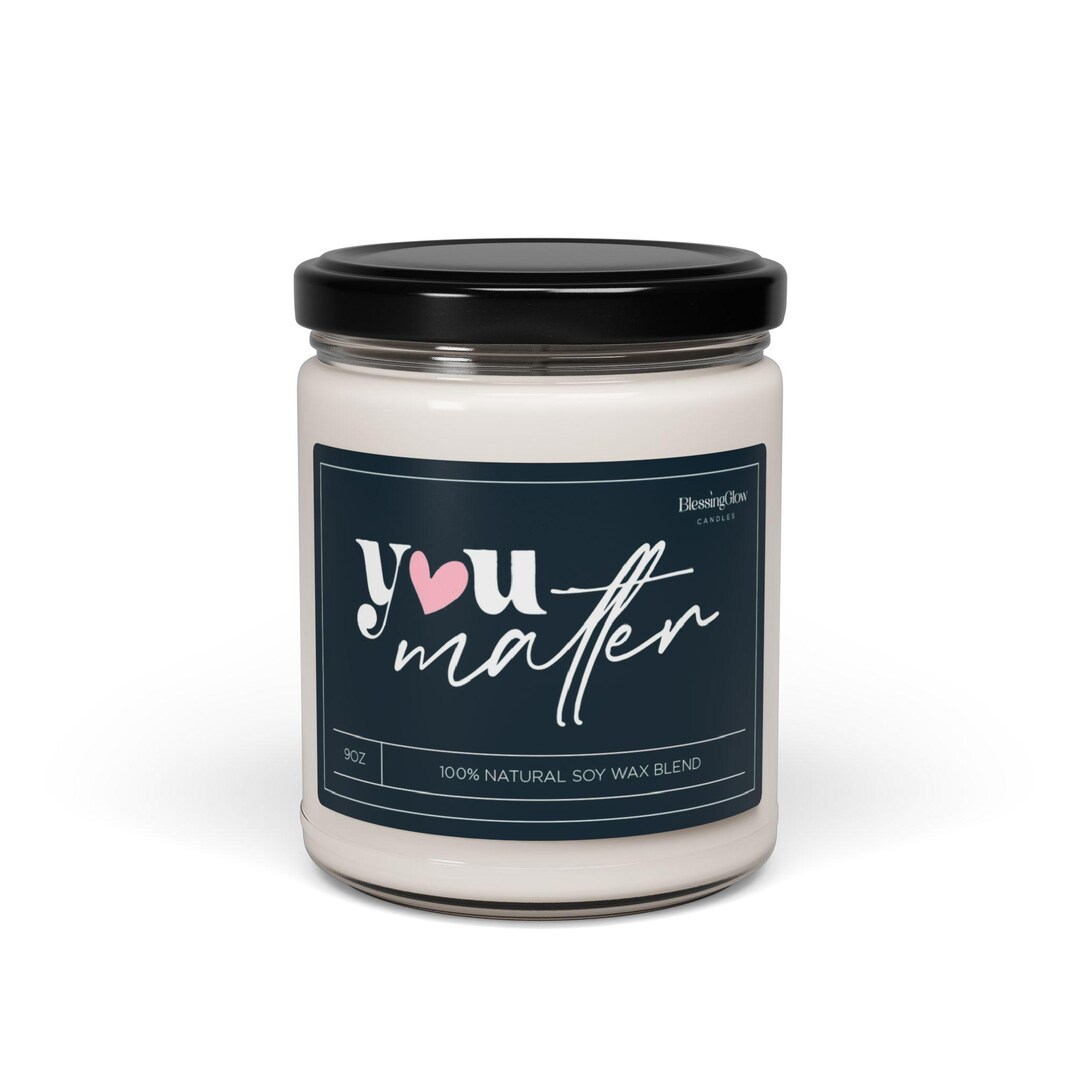 You Matter Candle, Modern Candle, Positive Candle Gift, Message Candle ...