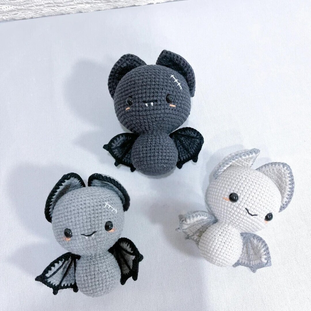 Crochet Bat Pattern L Handmade Bats L PDF Bats L English Instructions L ...