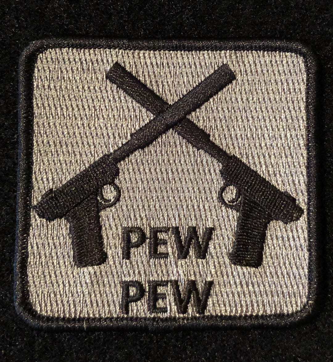 MC Pew Pew Hook & Loop Morale Patch Embroidered - Etsy