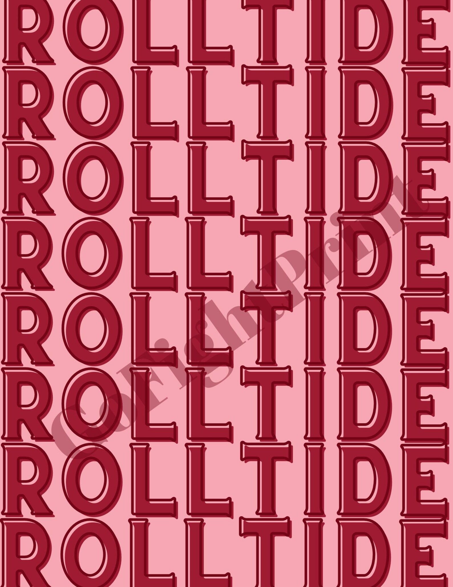 Alabama College Wall Art Digital Download Prints- Trendy and Aesthetic ...