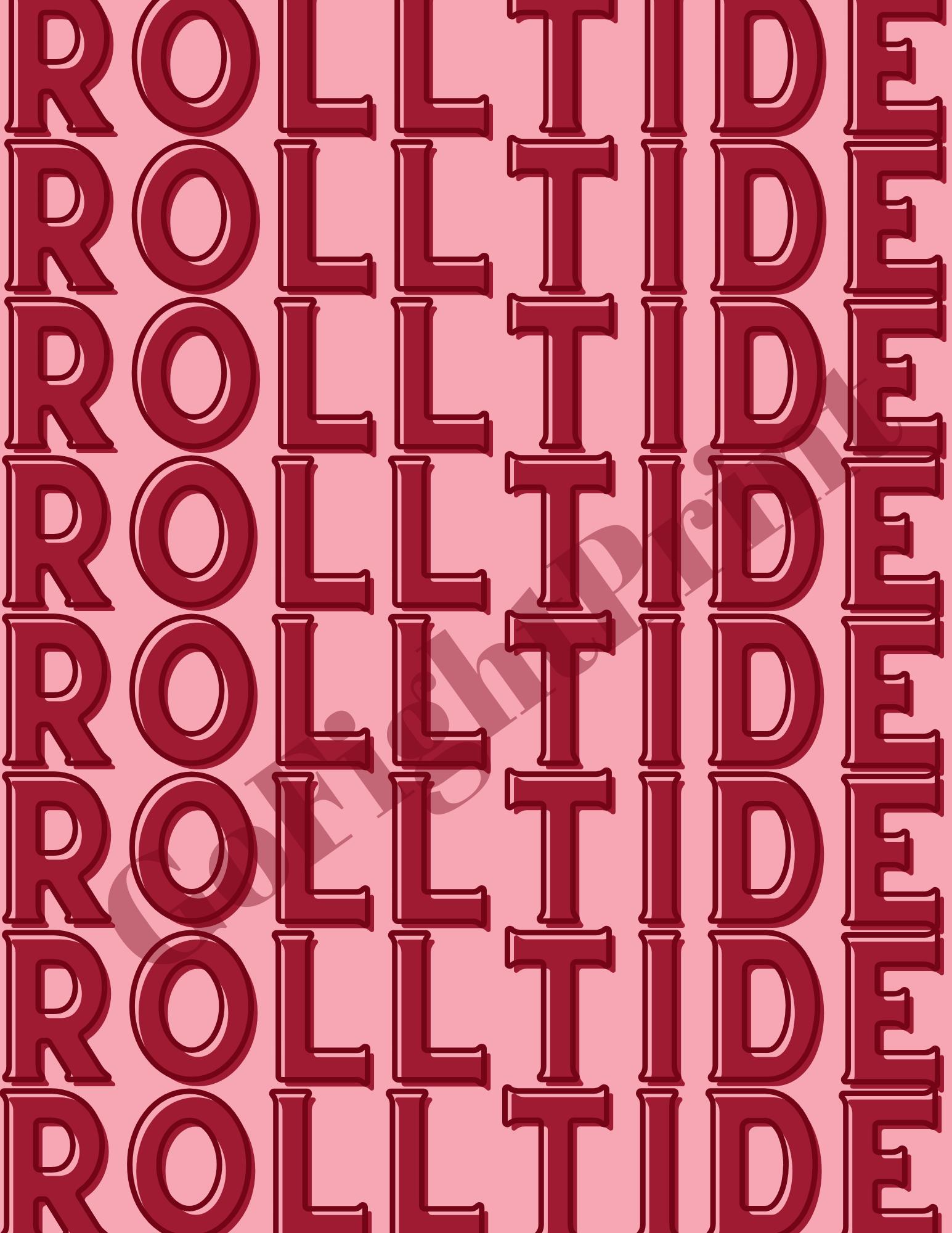 Alabama College Wall Art Digital Download Prints- Trendy and Aesthetic ...