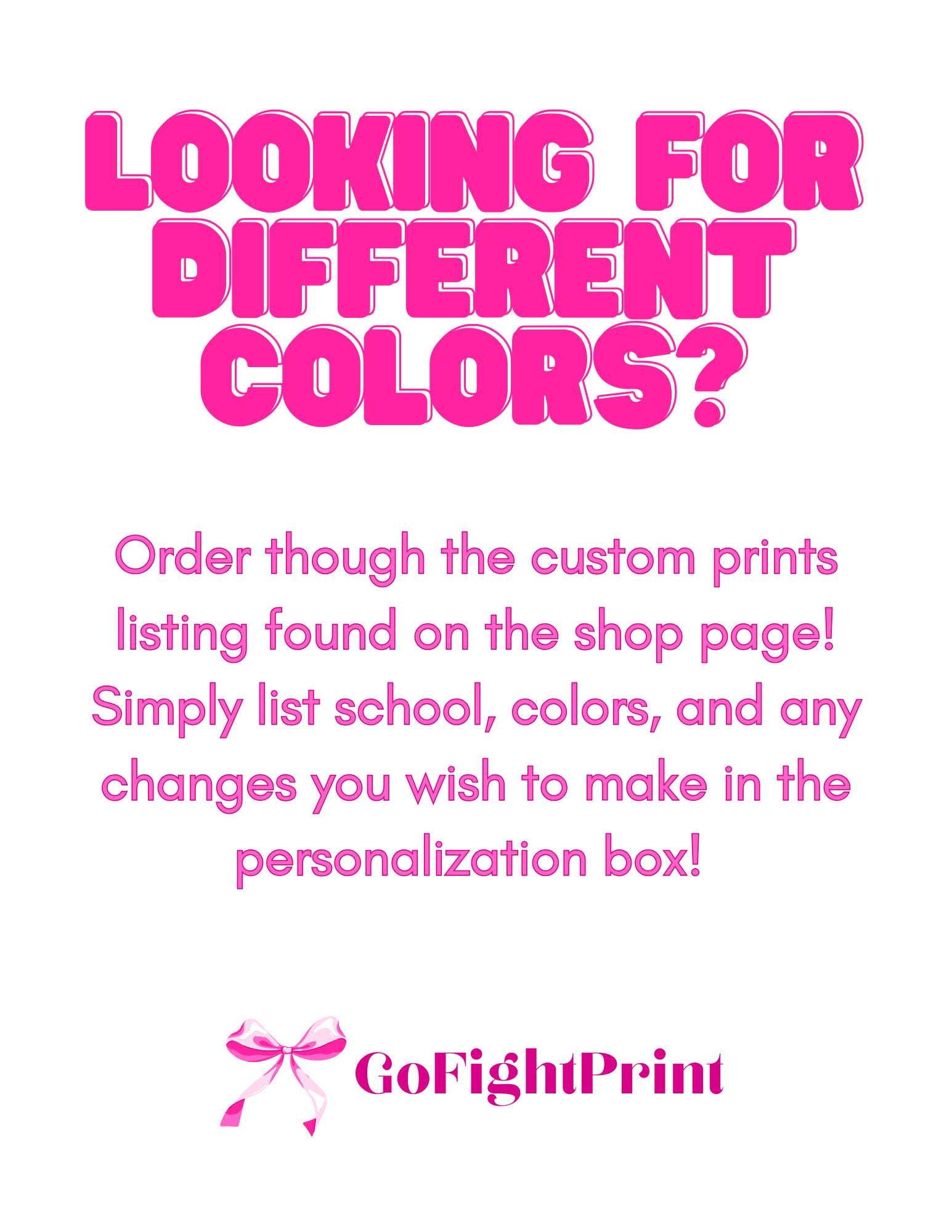 Alabama College Wall Art Digital Download Prints- Trendy and Aesthetic ...