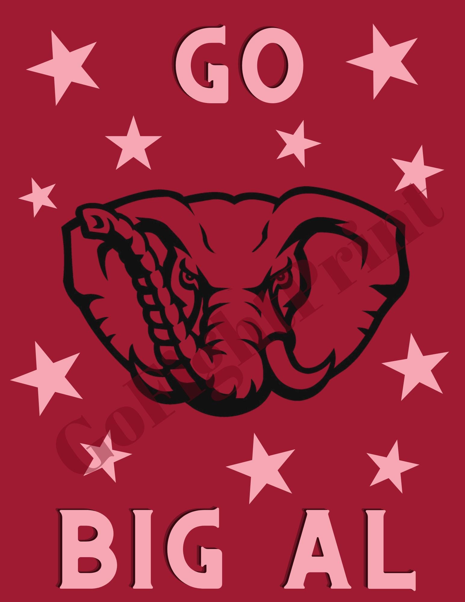 Alabama College Wall Art Digital Download Prints- Trendy and Aesthetic ...