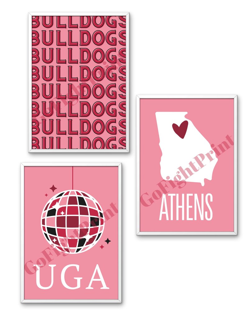 UGA Bulldogs Dorm Decor – College Dorm Decor (digital Download) - Etsy