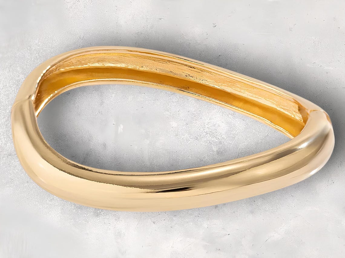 Punk Hip Hop Irregular Metal Bangles | Gold, Silver Bracelets | Trendy ...