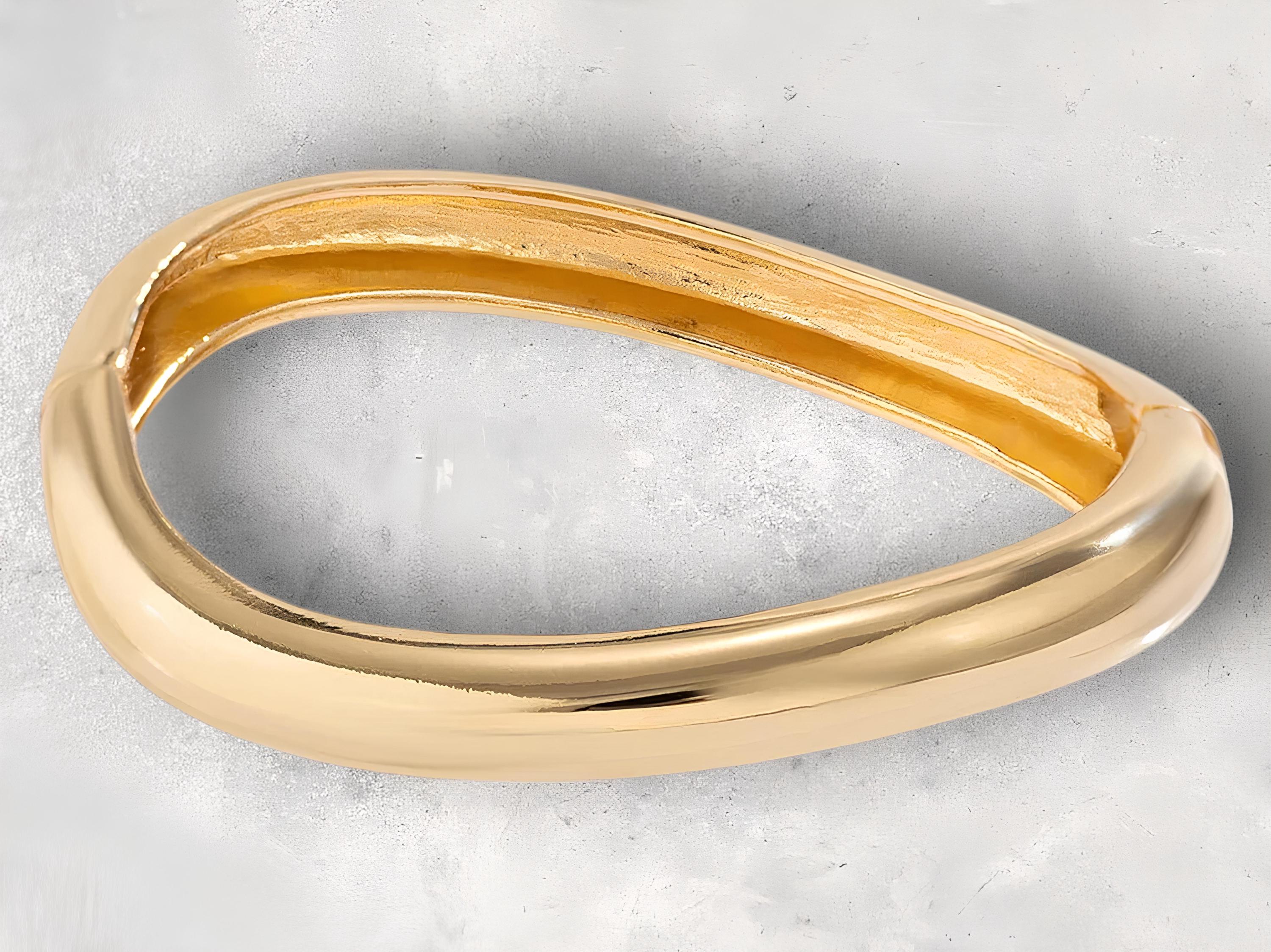 Punk Hip Hop Irregular Metal Bangles | Gold, Silver Bracelets | Trendy ...