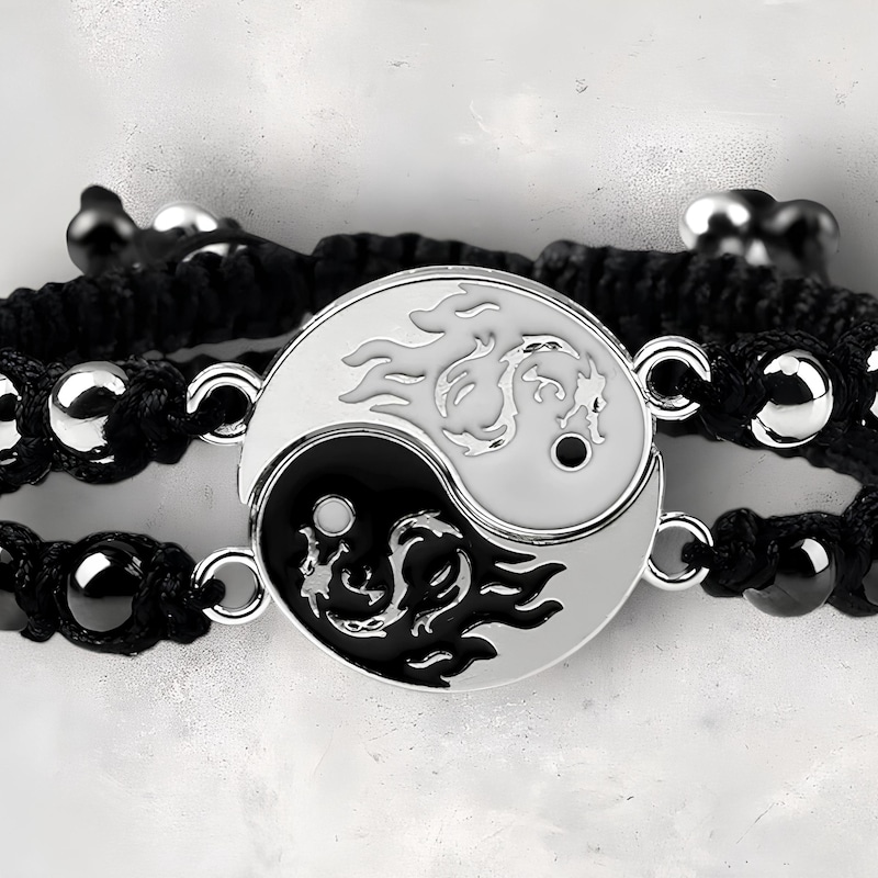 Yin Yang Bracelet Couples - Etsy