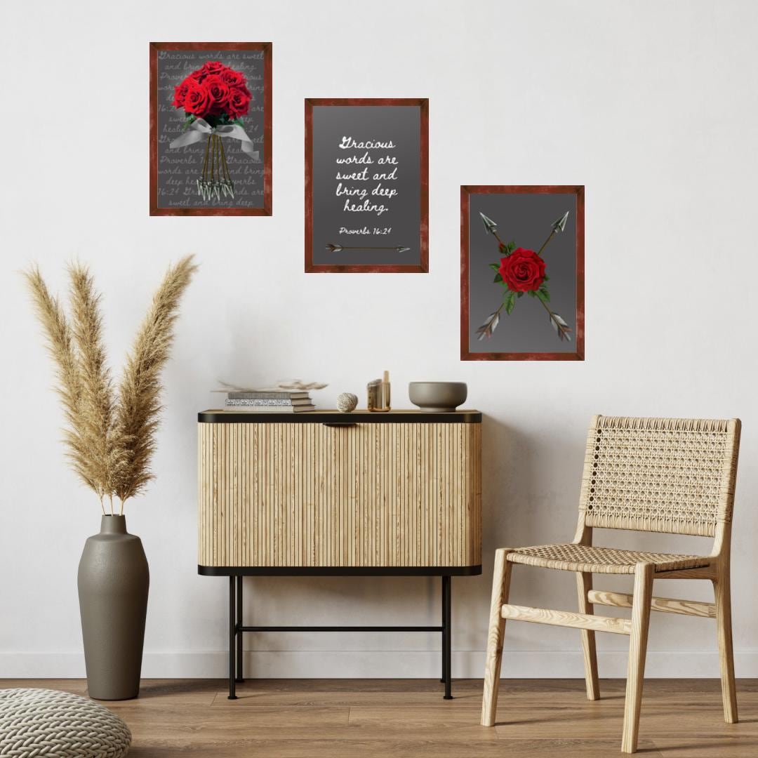 Gracious Words Scripture Poster Set - Etsy