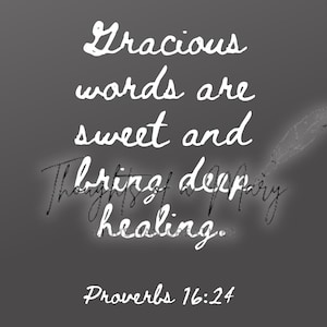 Gracious Words Scripture Poster Set - Etsy