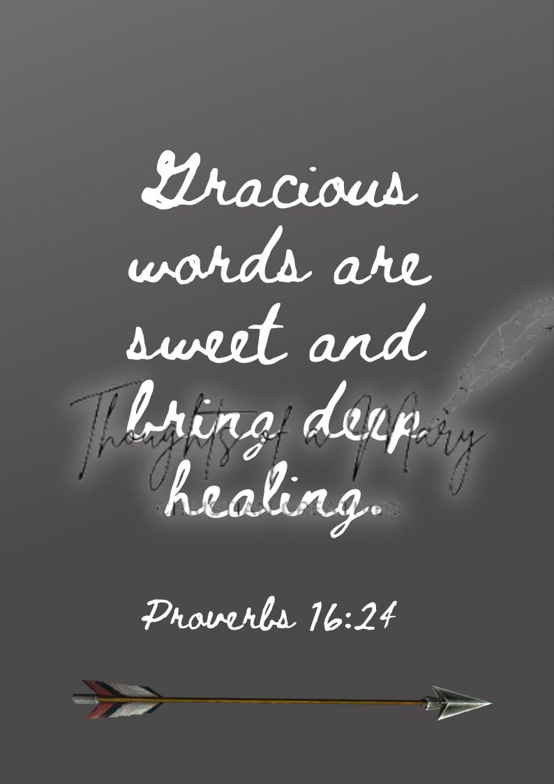 Gracious Words Scripture Poster Set - Etsy