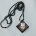 Court Reporter Wood-effect Glass Tile Necklace With Small Exclusive ...