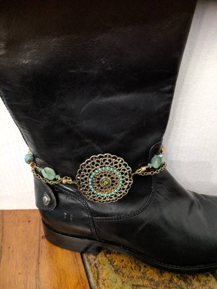 Boot bling Accessories Jewelry bracelet chain natural | Etsy