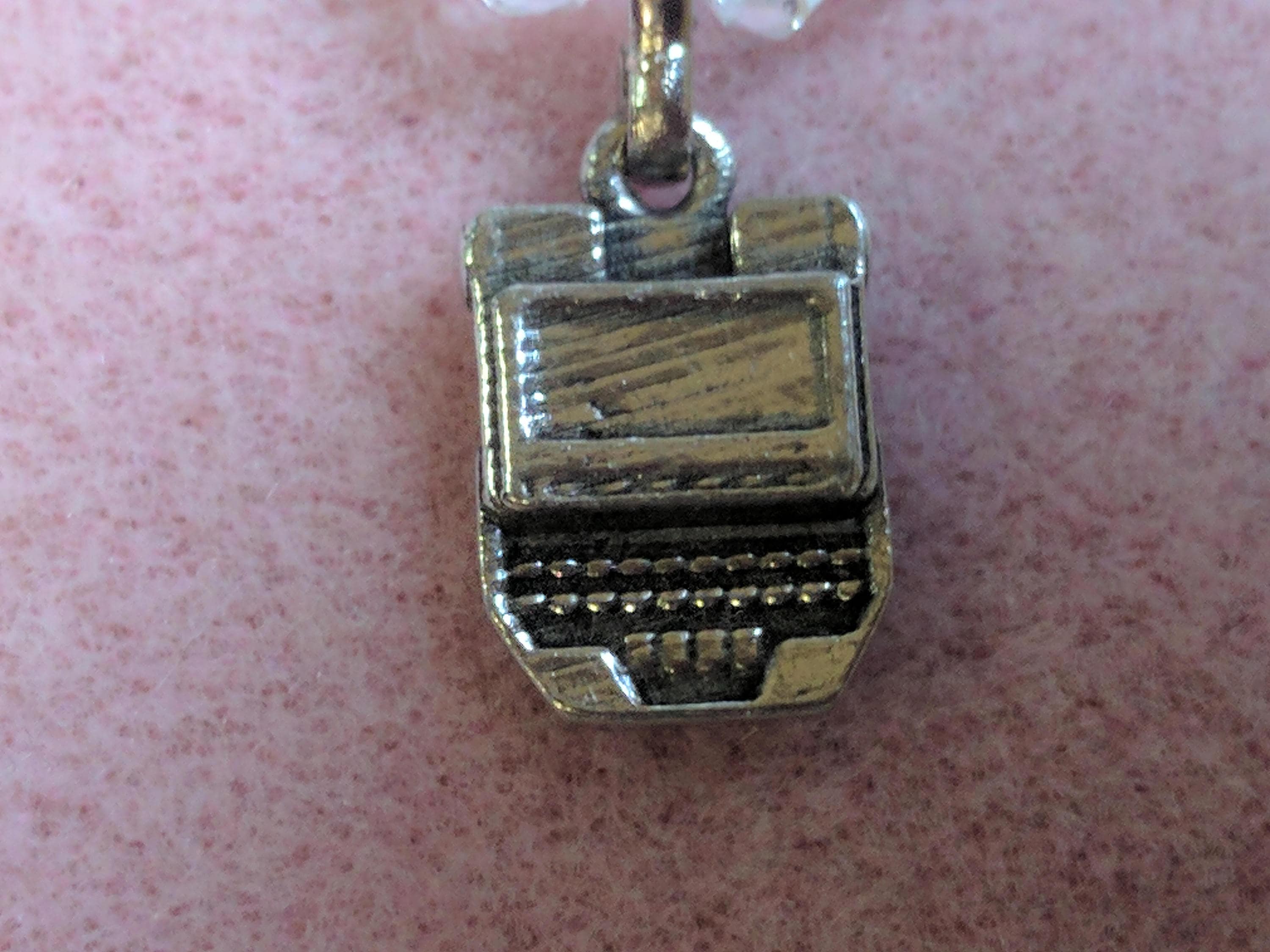 Court Reporter Stenographer Steno Machine Writer Pewter Charm Small - Etsy