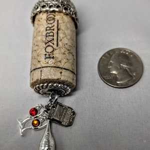 Ornate Wine-loving Court Reporter Gift, Hand-crafted Repurposed Wine ...