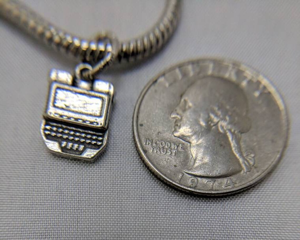 Court Reporter Stenographer Steno Machine Writer Pewter Charm | Etsy