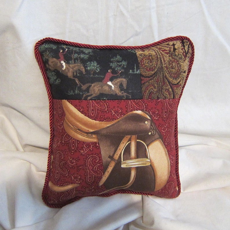 Handmade ENGLISH EQUESTRIAN English Saddle & Rider Upholstery - Etsy