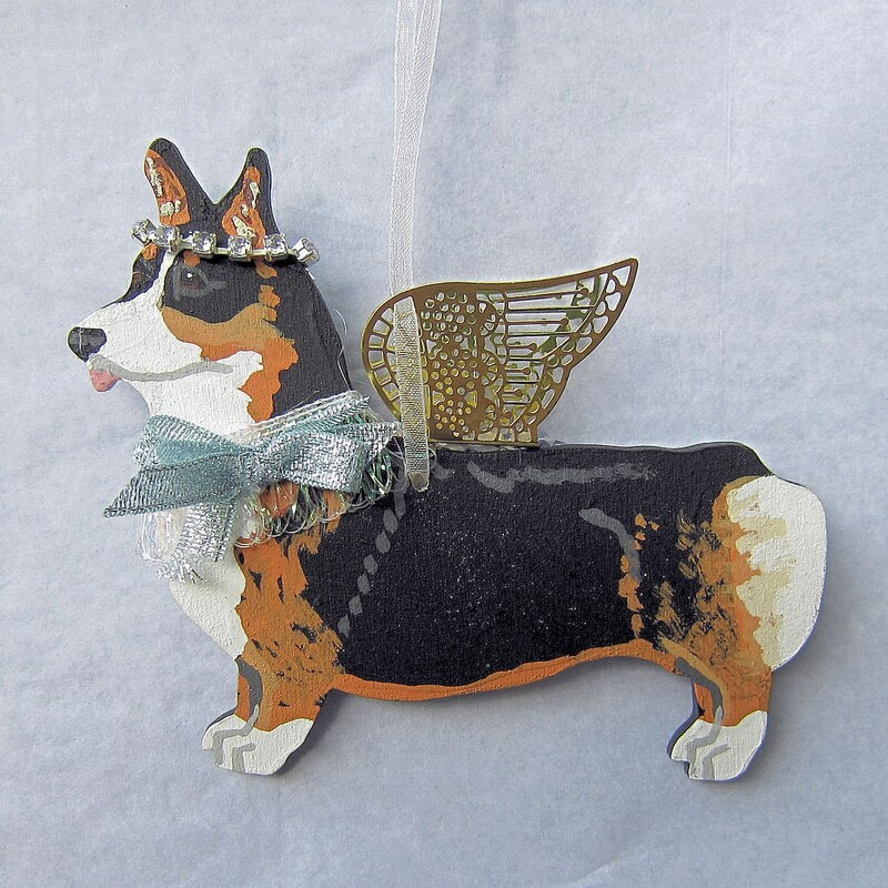 Corgi Angel - Etsy