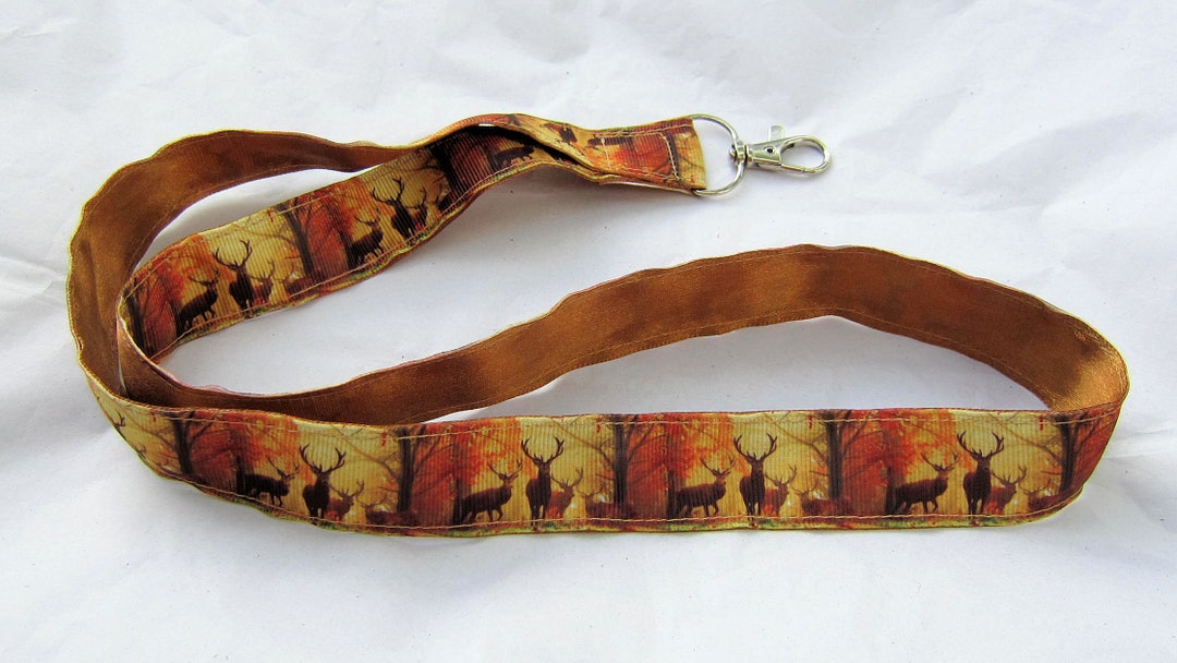 Wildlife Autumn DEER BUCK Handmade Grosgrain & Satin Ribbon Wildlife ...