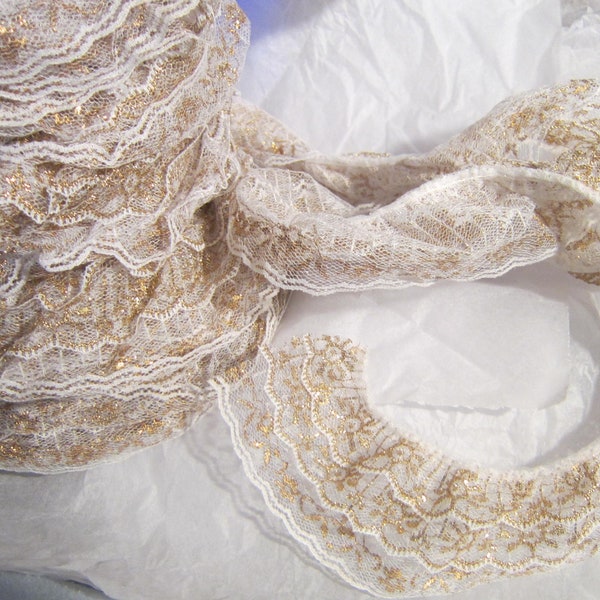 White Ruffle Lace - Etsy