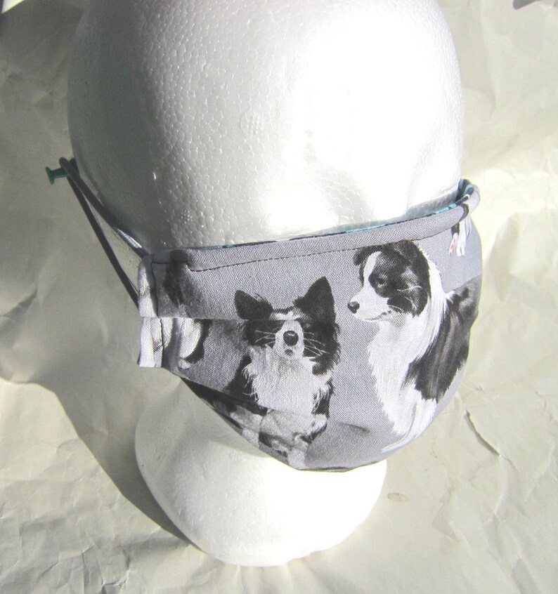 Reusable Face Mask BORDER COLLIE Dog Breed Face Mask | Etsy