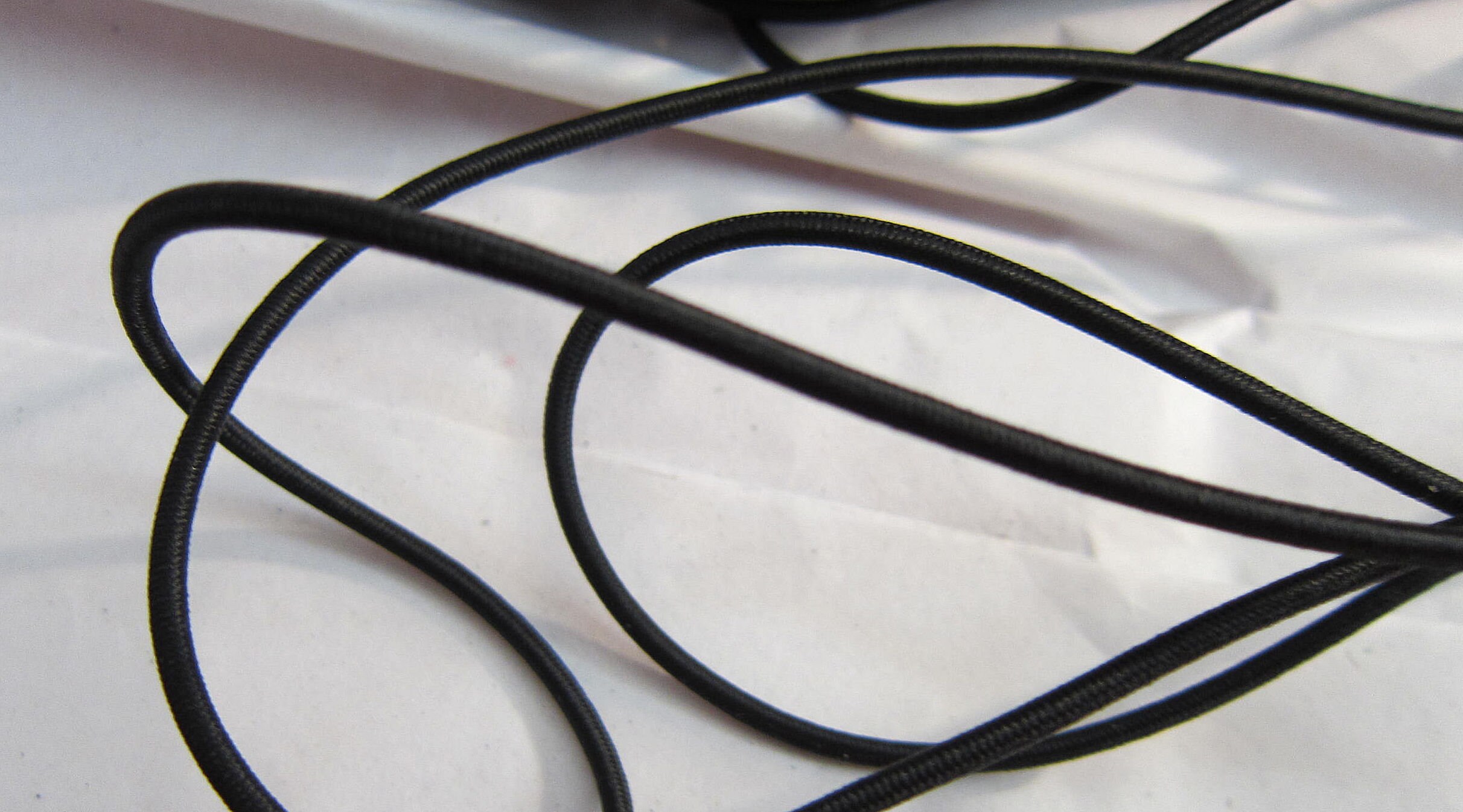 Elastic Cording 2mm Black Round Cord Stretch Cord for Travelers ...