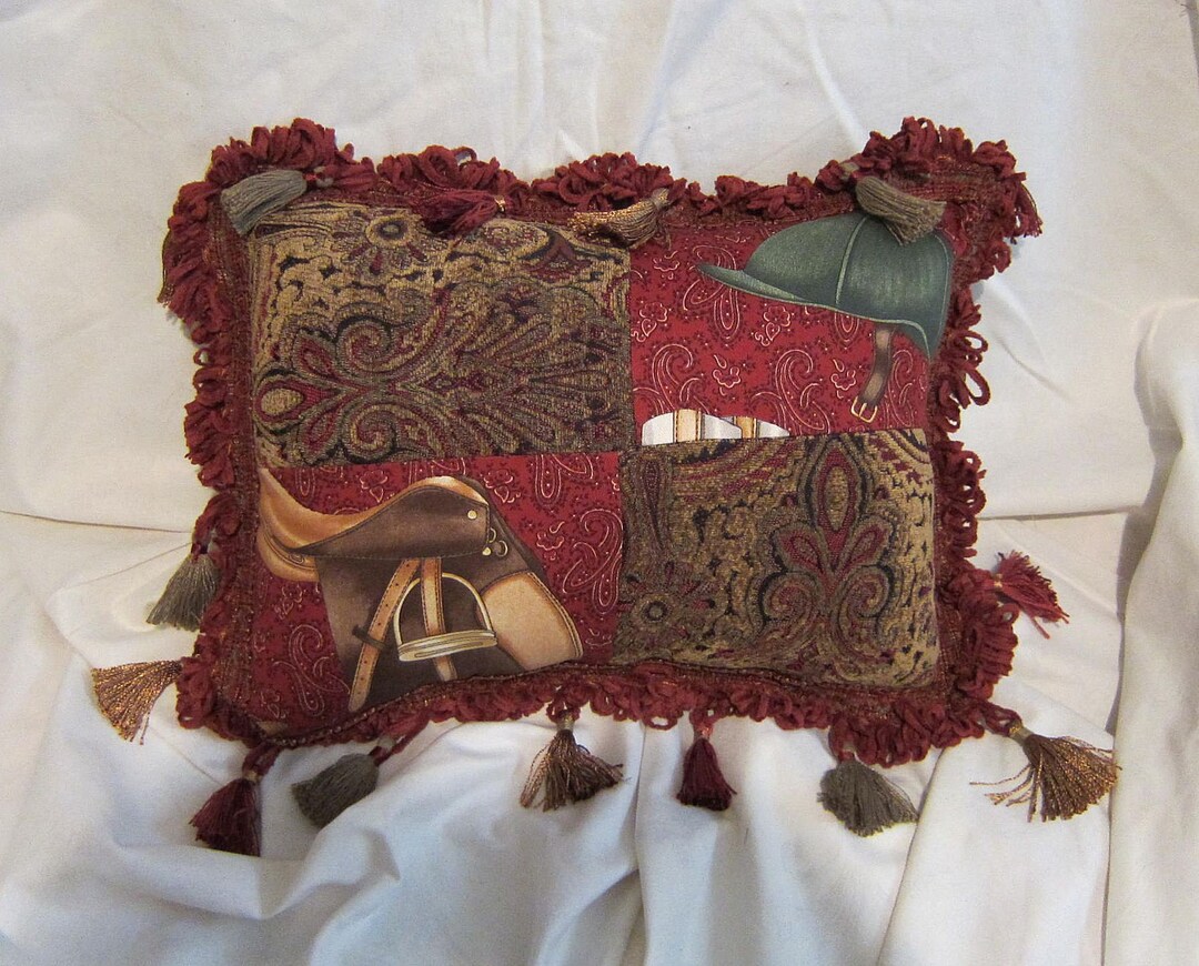 Handmade ENGLISH EQUESTRIAN English Saddle & Helmet Upholstery ...