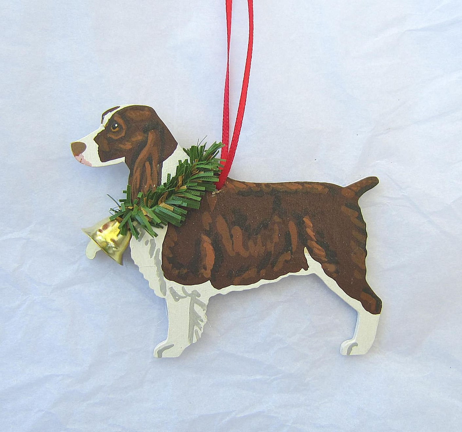 Hand-painted SPRINGER SPANIEL LIVER Wood Christmas Ornament - Etsy