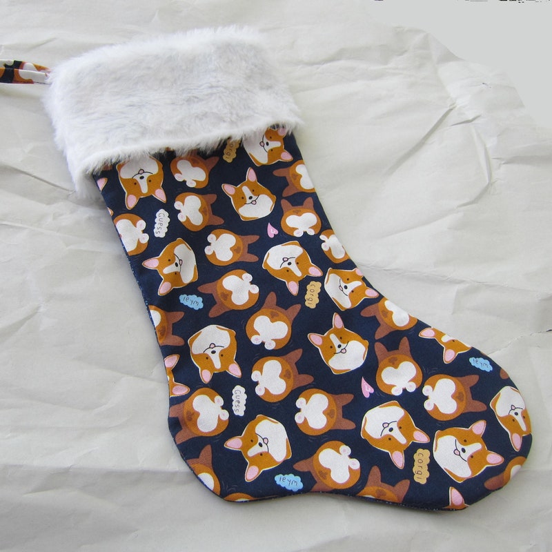 Corgi Christmas Stocking - Etsy